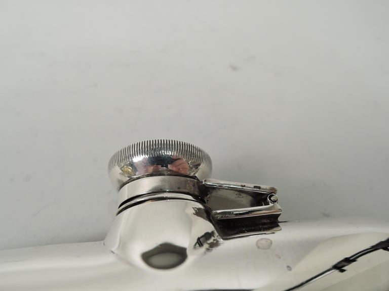 American Modern Sterling Silver Camel Flask For Sale at 1stDibs