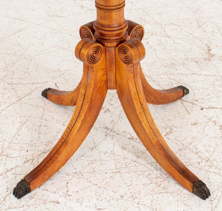 American Neoclassical Style Wood Side Table For Sale at 1stDibs