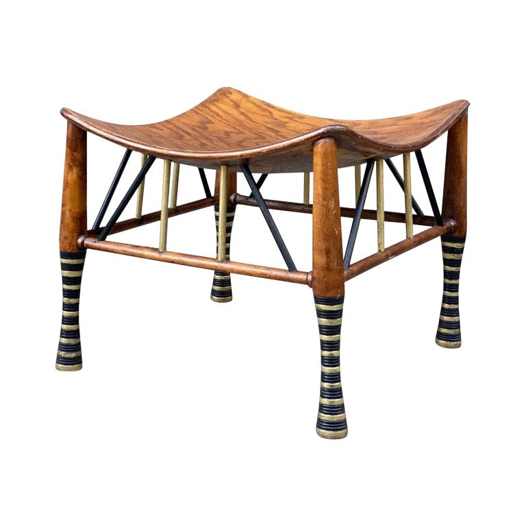 American Oak Thebes Stool at 1stDibs