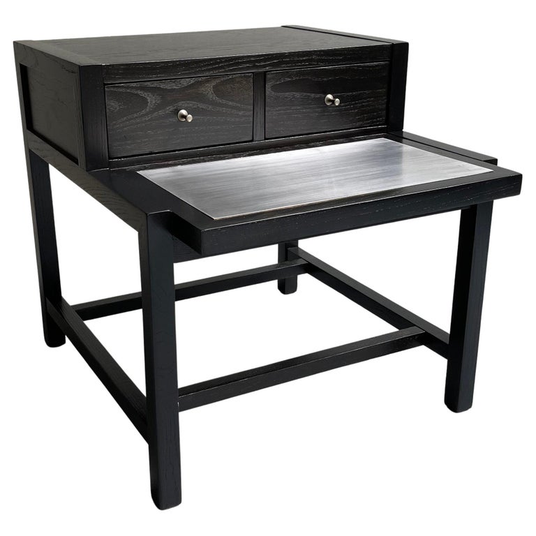 American of Martinsville Ebonized Ash Stepped Side Table For Sale at ...