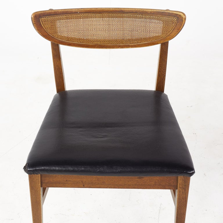 American of Martinsville Mid Century Cane Back Dining Chairs, Set of 6 ...