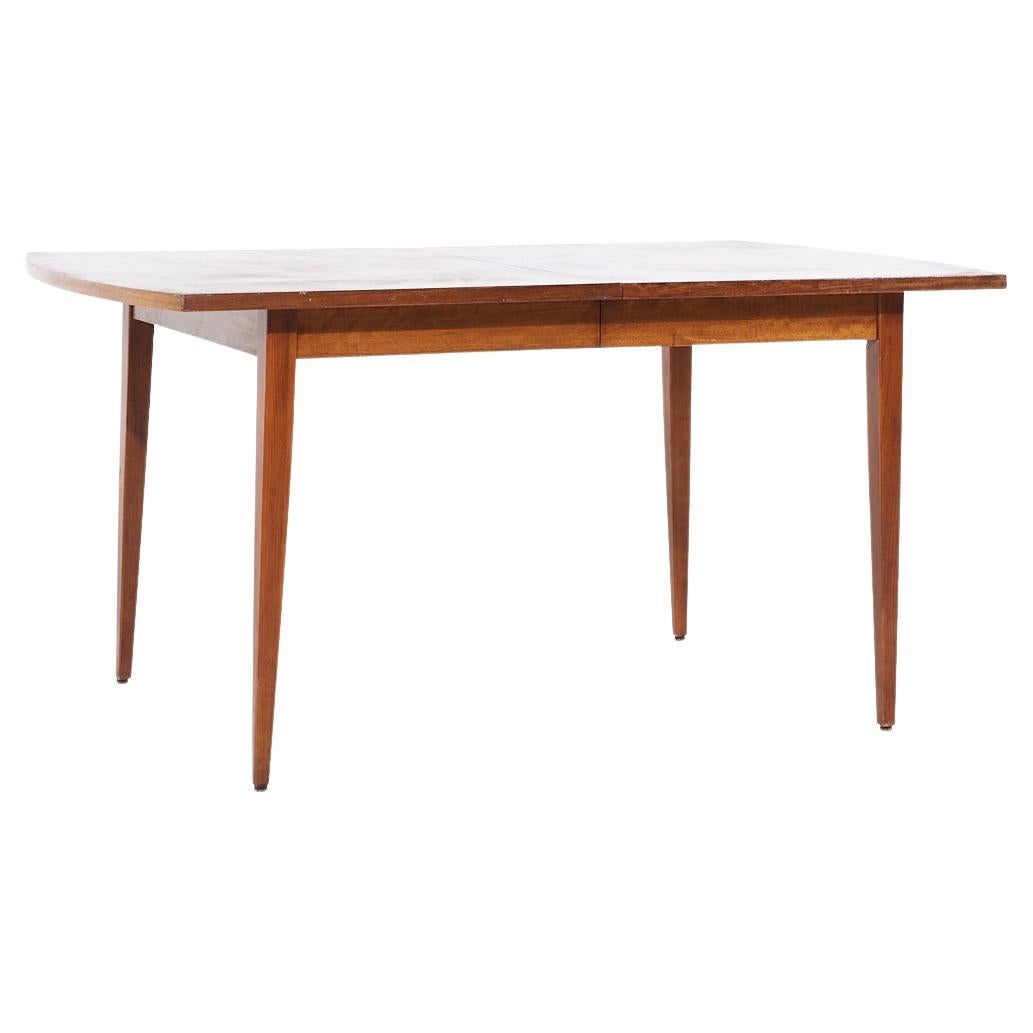 American of Martinsville Mid Century Walnut Expanding Dining Table with ...