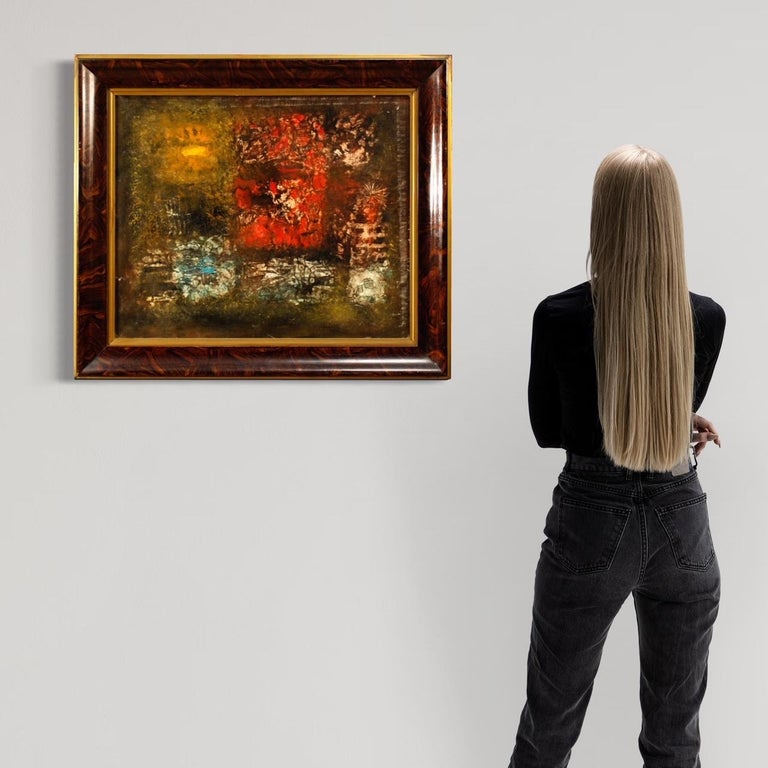 20th Century Signed by Robert Jay Wolff Oil on Canvas American Abstract ...