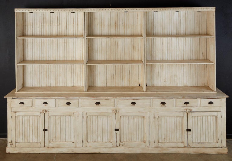 American Painted Pine Kitchen Cabinet Cupboard or Bookcase at 1stDibs