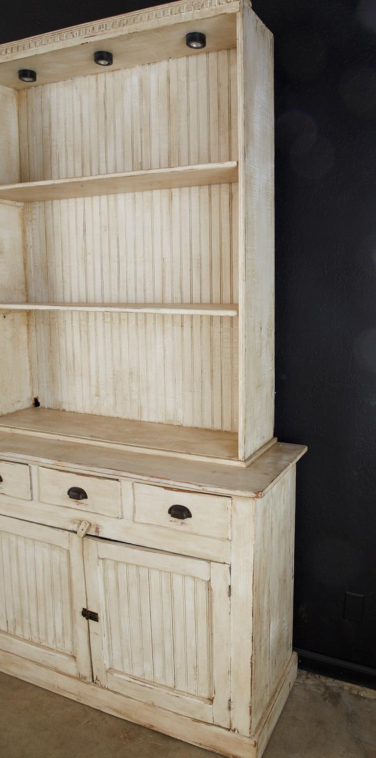 American Painted Pine Kitchen Cabinet Cupboard or Bookcase at 1stDibs