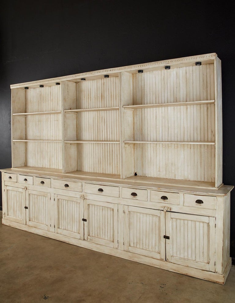 American Painted Pine Kitchen Cabinet Cupboard or Bookcase at 1stDibs