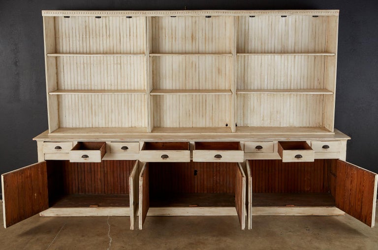 American Painted Pine Kitchen Cabinet Cupboard or Bookcase at 1stDibs