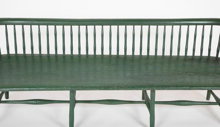 American Painted Windsor Bench, circa 1790-1810 at 1stDibs