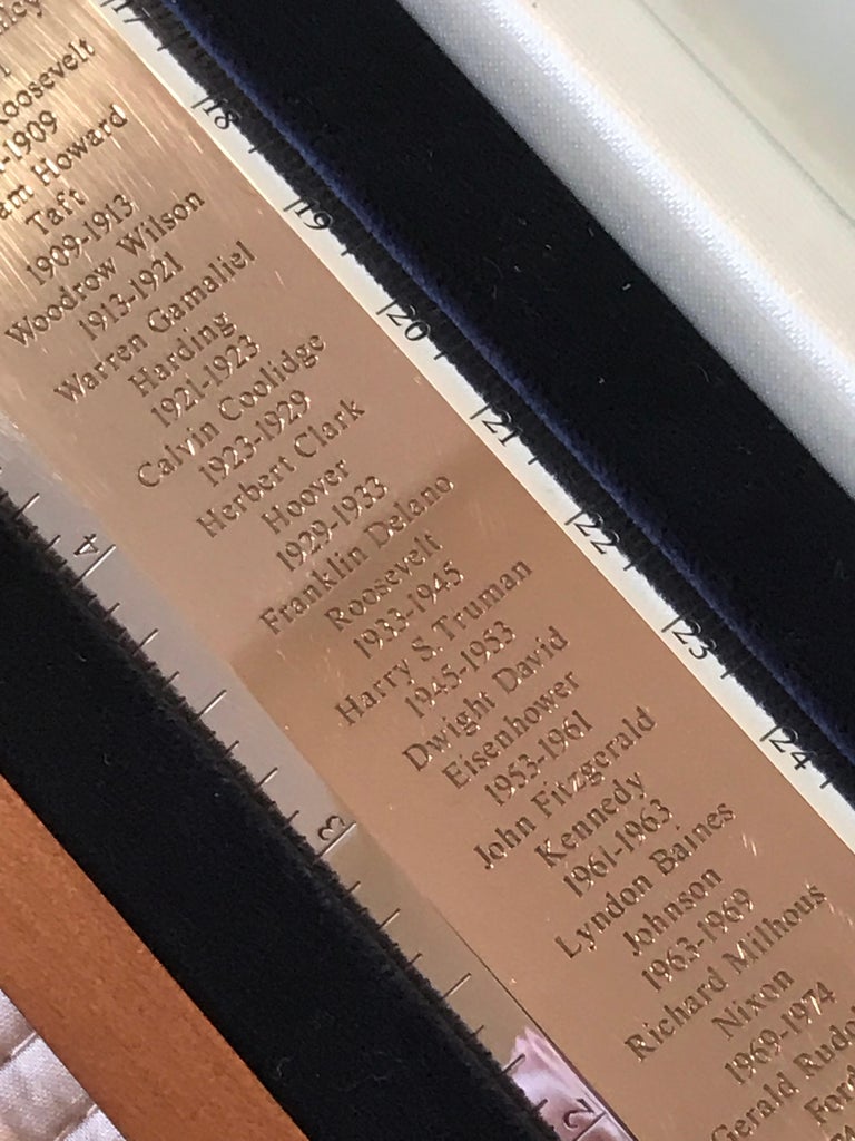 American Presidents Britannia Pure Silver Ruler Richard Jarvis London ...