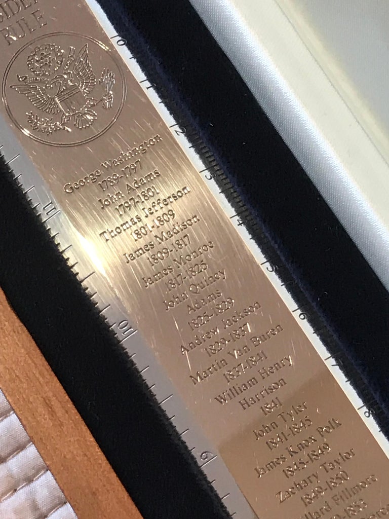 American Presidents Britannia Pure Silver Ruler Richard Jarvis London ...