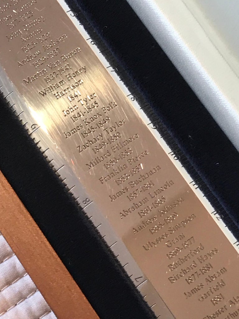 American Presidents Britannia Pure Silver Ruler Richard Jarvis London ...