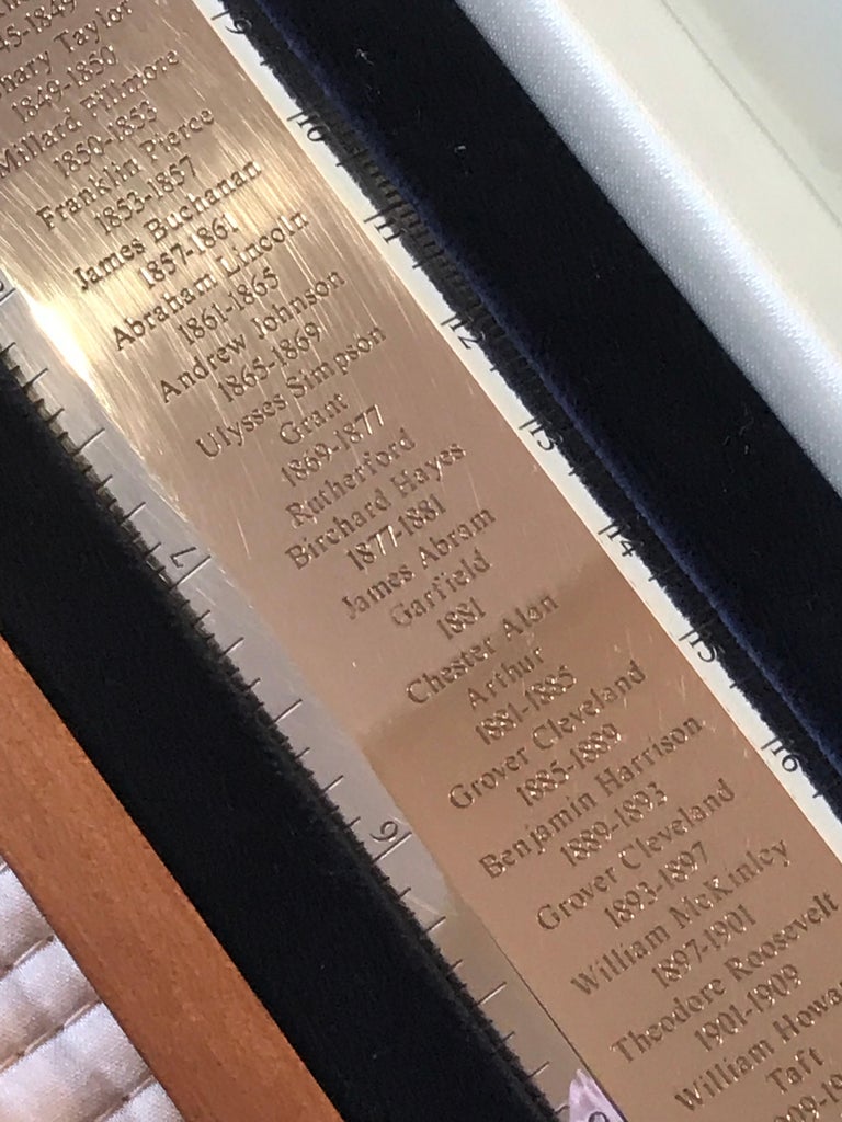 American Presidents Britannia Pure Silver Ruler Richard Jarvis London ...