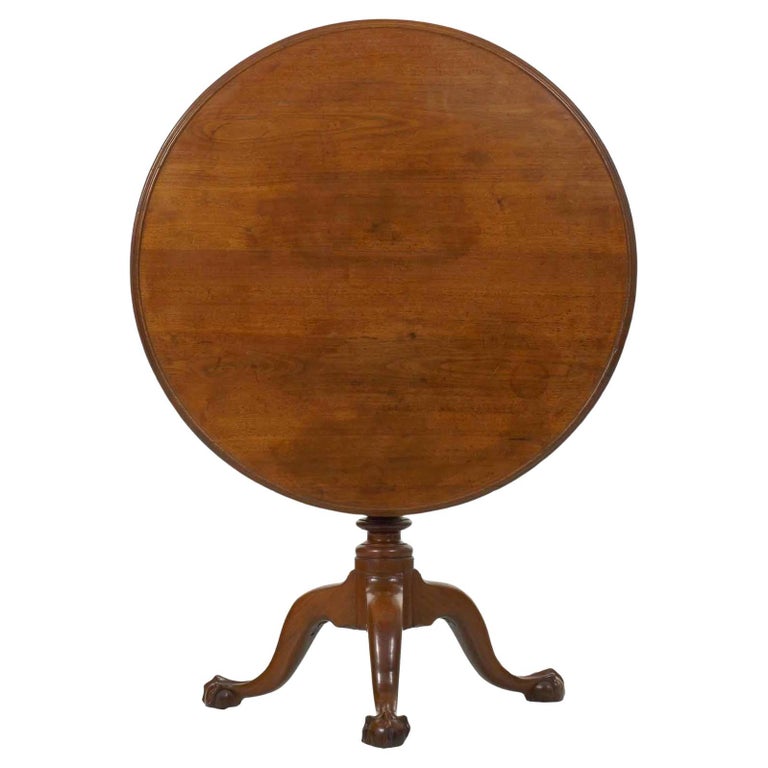 American Queen Anne Antique Tea Table, Likely Chester County, circa ...