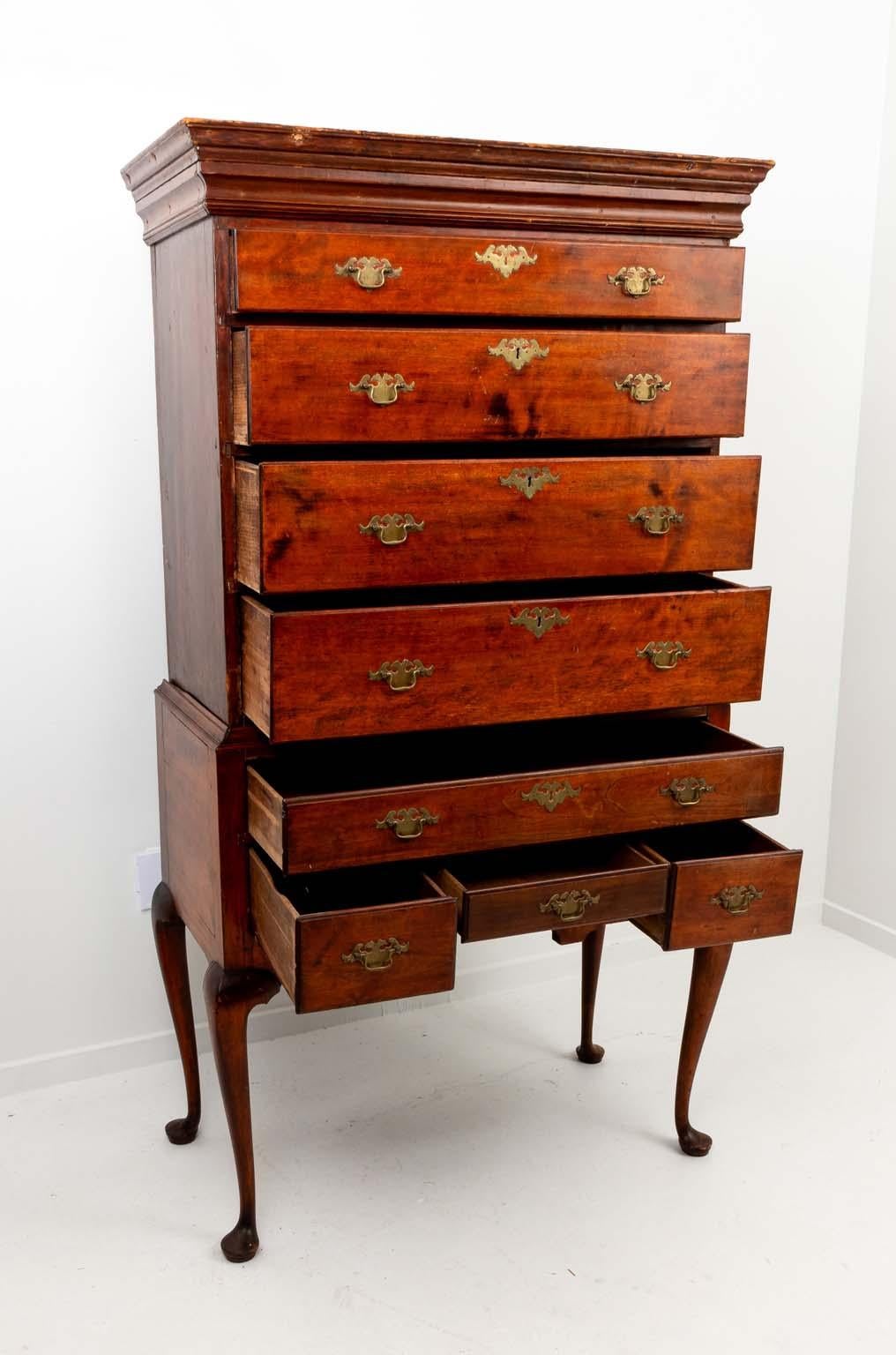 American Queen Anne Highboy For Sale at 1stDibs