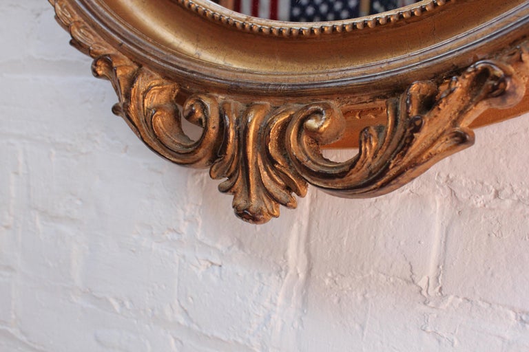 American Regency-Style Perched Eagle Acanthus Giltwood Wall Mirror For ...