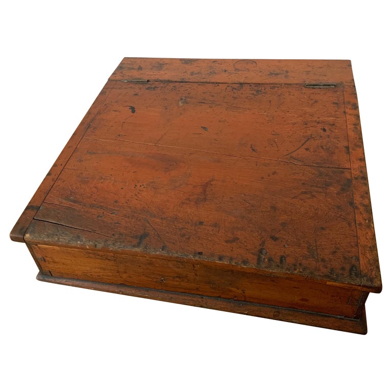 American Rustic Lap Writing Desk Box at 1stDibs