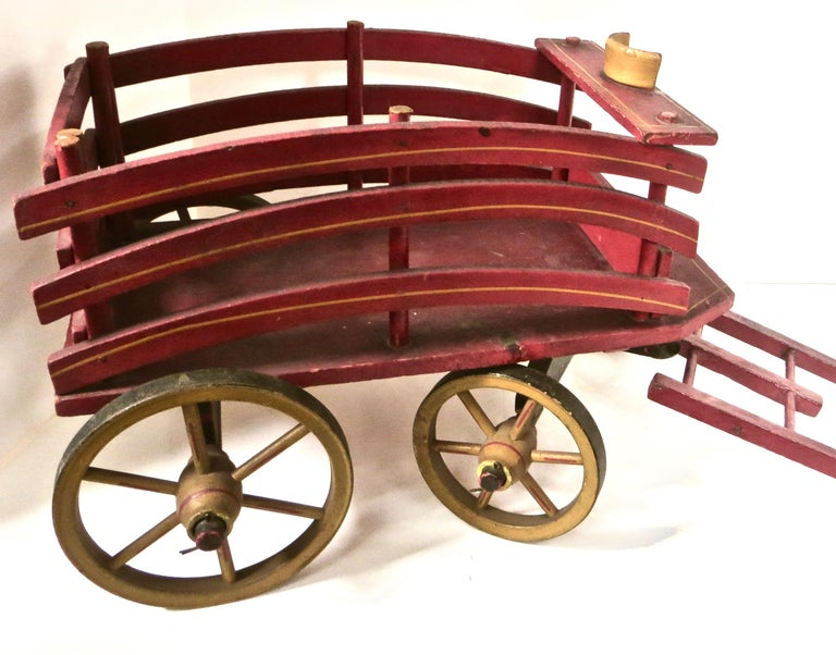 American Salesman Sample Late 19th C. Wooden Hay Wagon For Sale at 1stDibs
