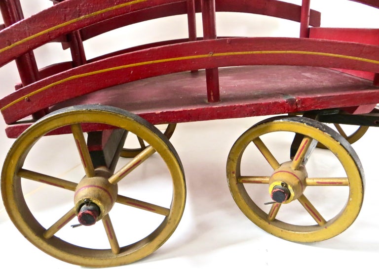 American Salesman Sample Late 19th C. Wooden Hay Wagon For Sale at 1stDibs