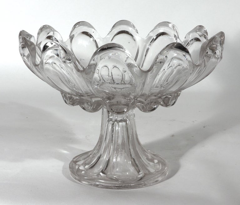 American Sandwich Glass Footed Compote For Sale at 1stDibs