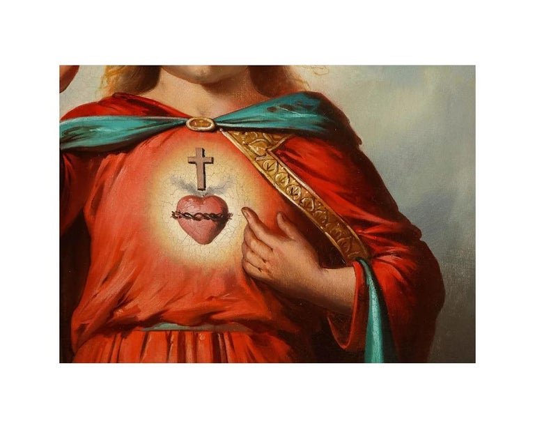 American School, '19th Century' Jesus Christ as a Baby Child, Oil ...