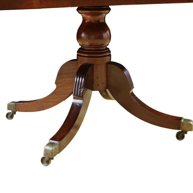 American Sheraton Centre-Pedestal, Drop-Leaf Breakfast Table in ...