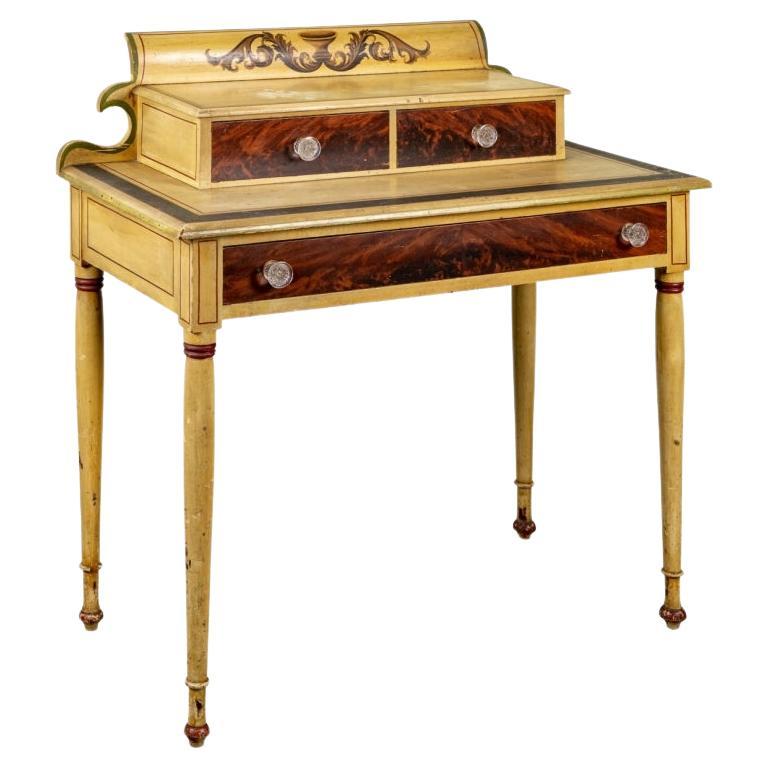 American Sheraton Style Painted Dressing Table For Sale at 1stDibs