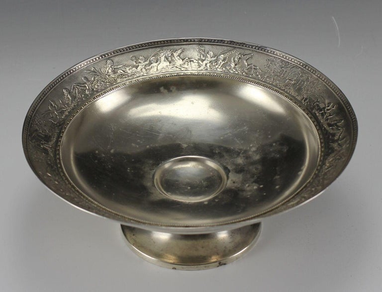 American Sterling Silver Footed Serving Bowl, Schulz and Fischer, 19th ...