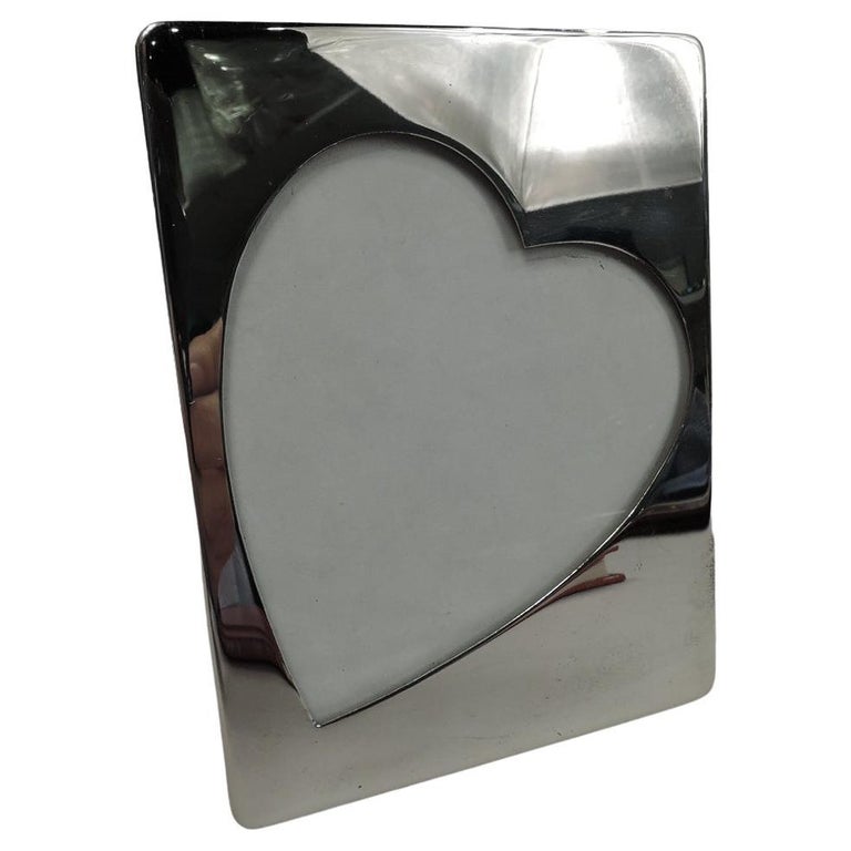 American Sterling Silver Valentine’s Day Heart Picture Frame For Sale ...