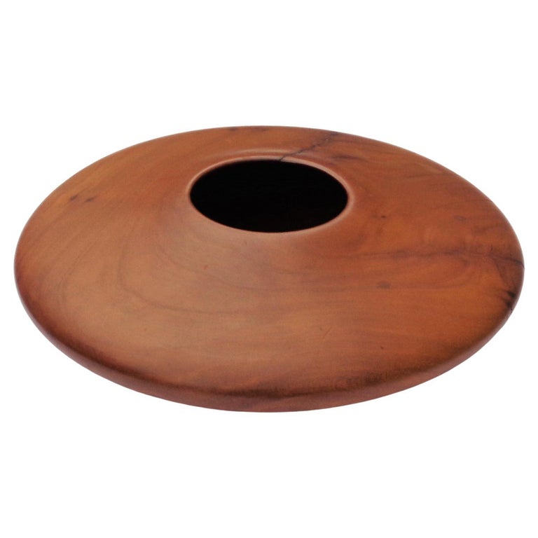 American Studio Craft Movement Hand Turned Wood Bowl, Buechley 1981 For ...