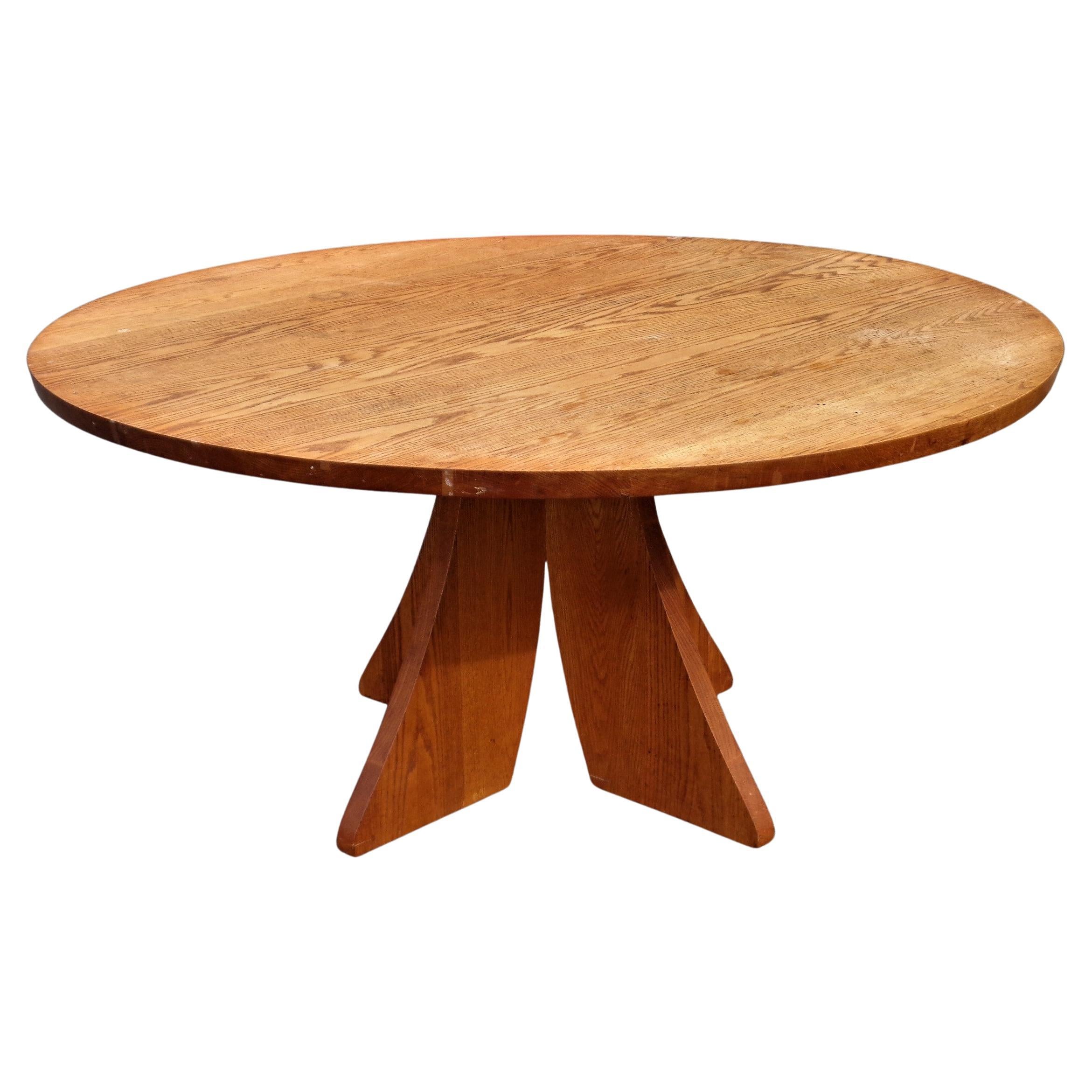 American Studio Craft solid Walnut Dining Table Style of Wharton ...