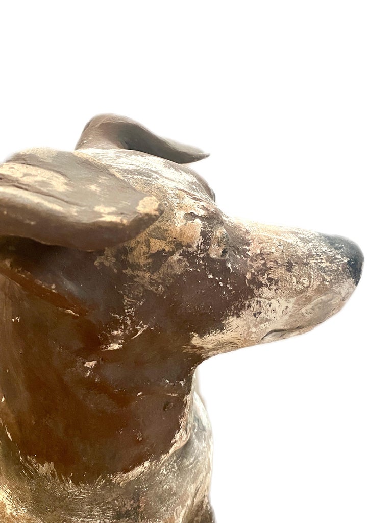 American Terra Cotta Dogs Pair at 1stDibs