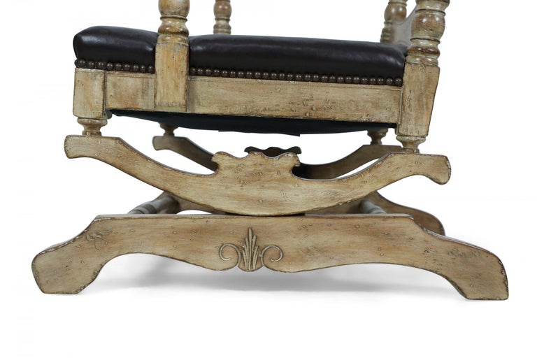 American Victorian Beige Wooden Platform Rocker For Sale at 1stDibs ...