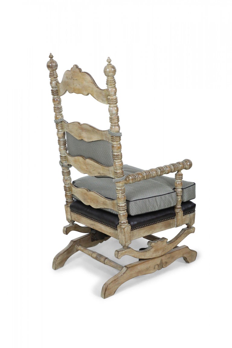 American Victorian Beige Wooden Platform Rocker For Sale at 1stDibs ...