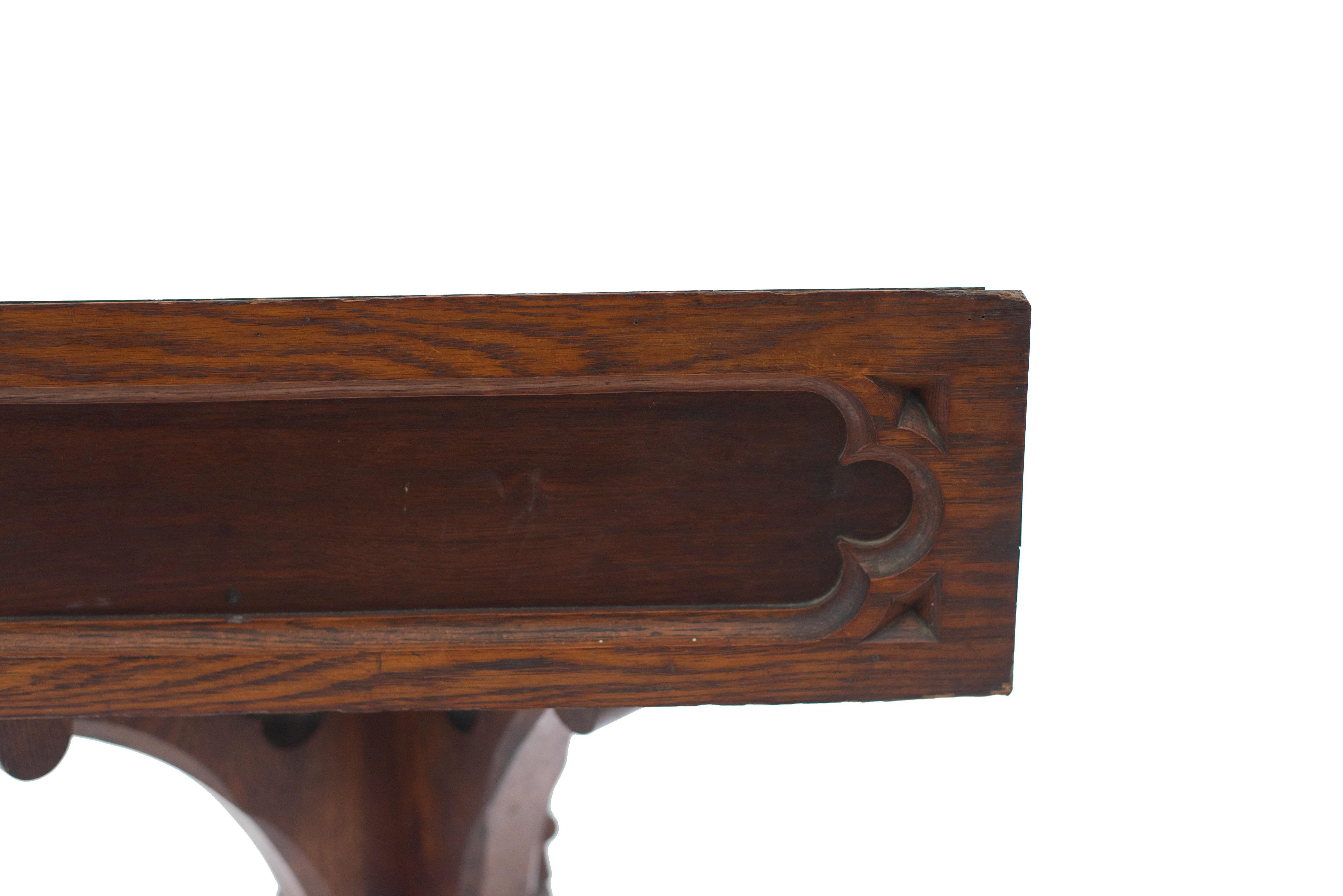 American Victorian Gothic Oak Lectern For Sale at 1stDibs