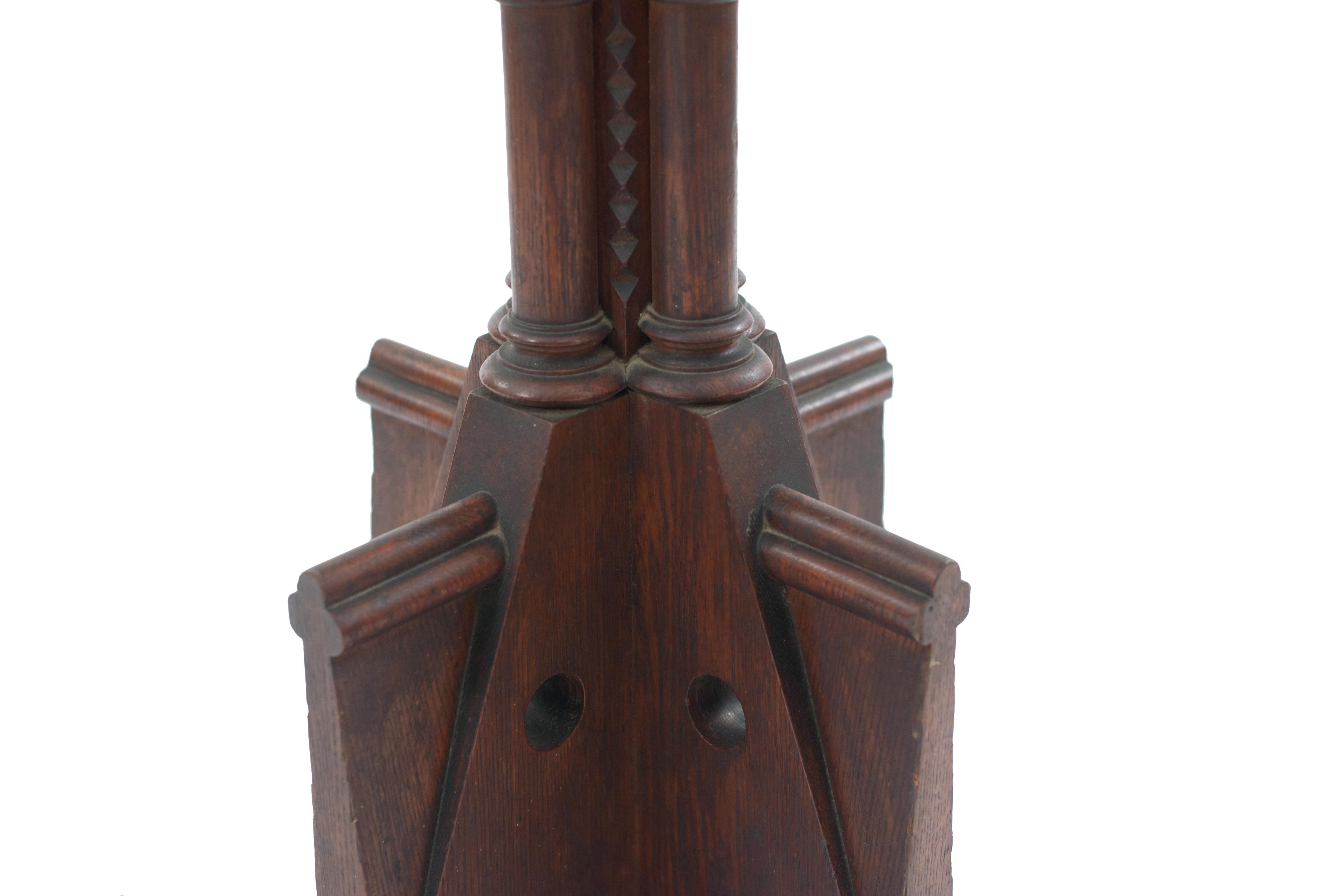 American Victorian Gothic Oak Lectern For Sale at 1stDibs