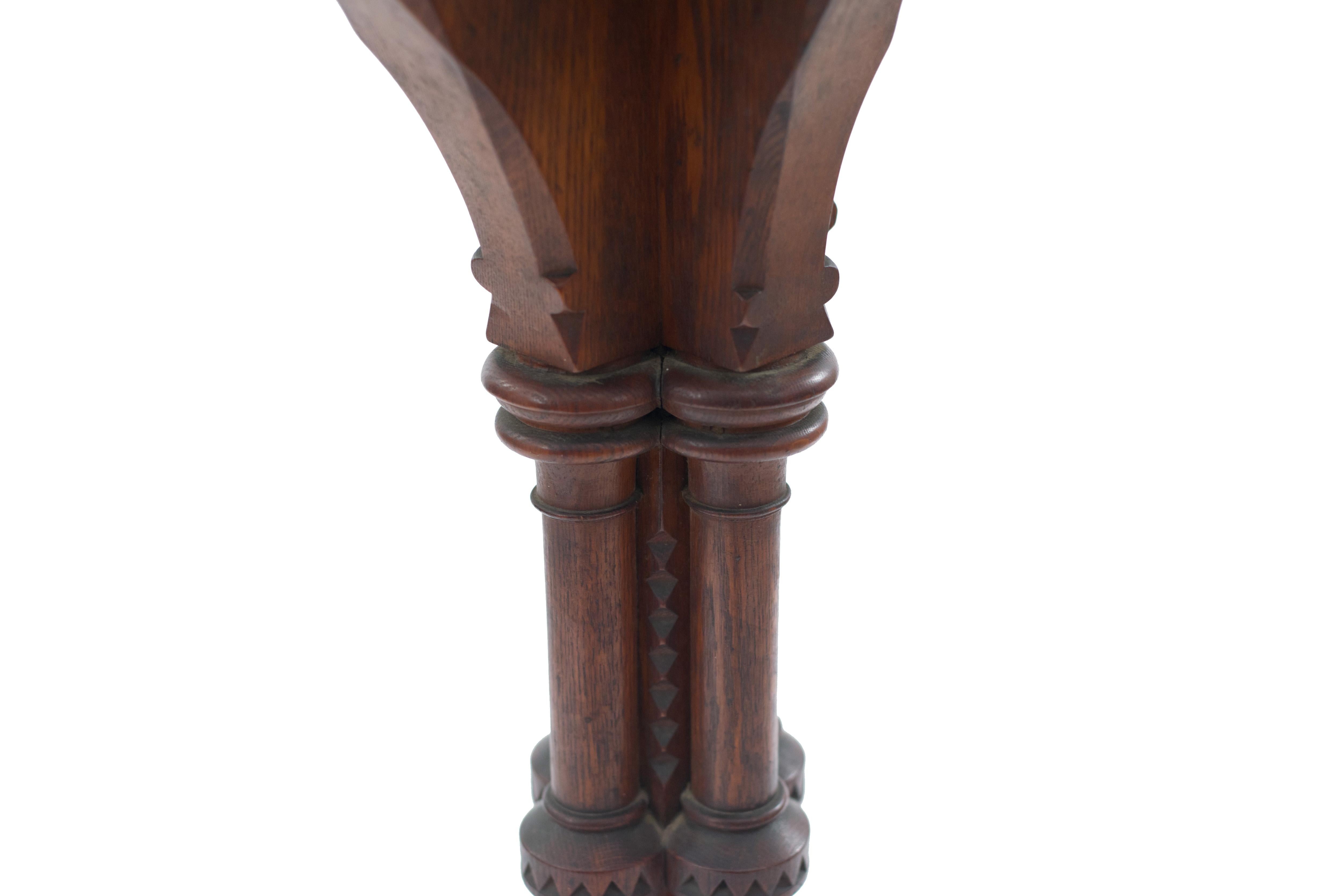 American Victorian Gothic Oak Lectern For Sale at 1stDibs