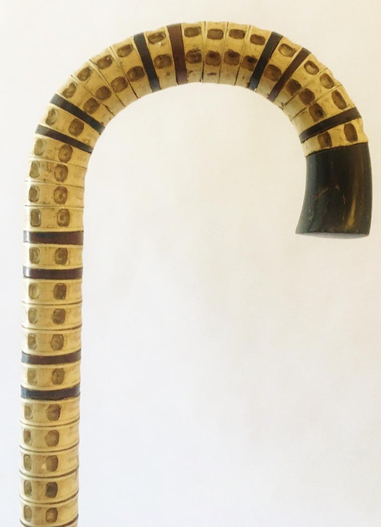 American Victorian Shark Vertebrae, Horn and Baleen Nautical Walking ...