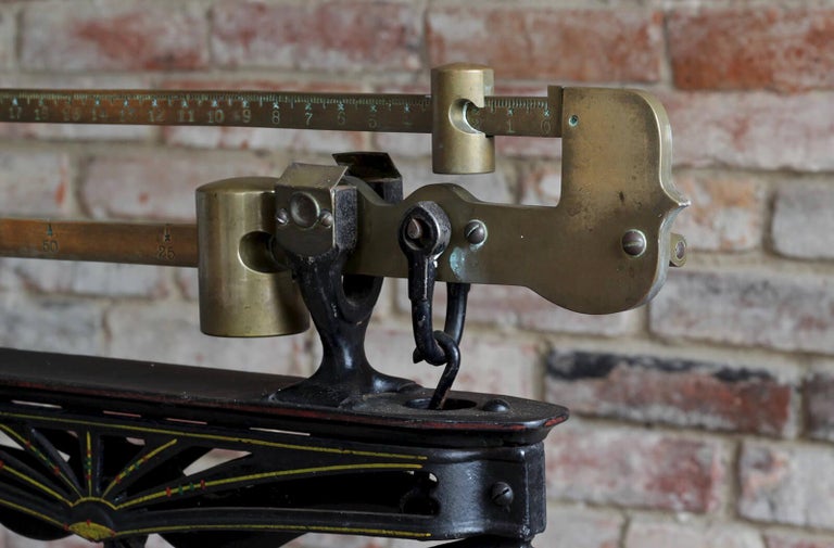 American Victorian Standing Scale, Early 20th Century at 1stDibs