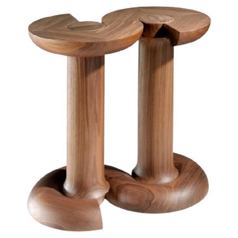 American Walnut Side Table Offered in Two Legs For Sale at 1stDibs