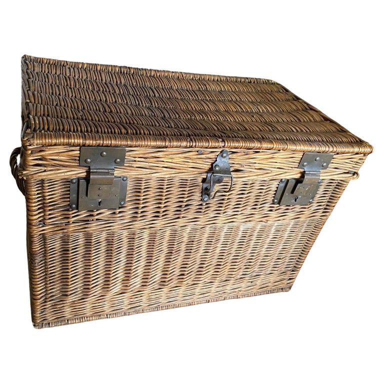American Wicker Trunk For Sale at 1stDibs