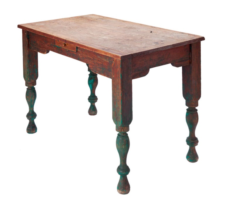 Americana Rustic Primitive Pine Desk/Table at 1stDibs