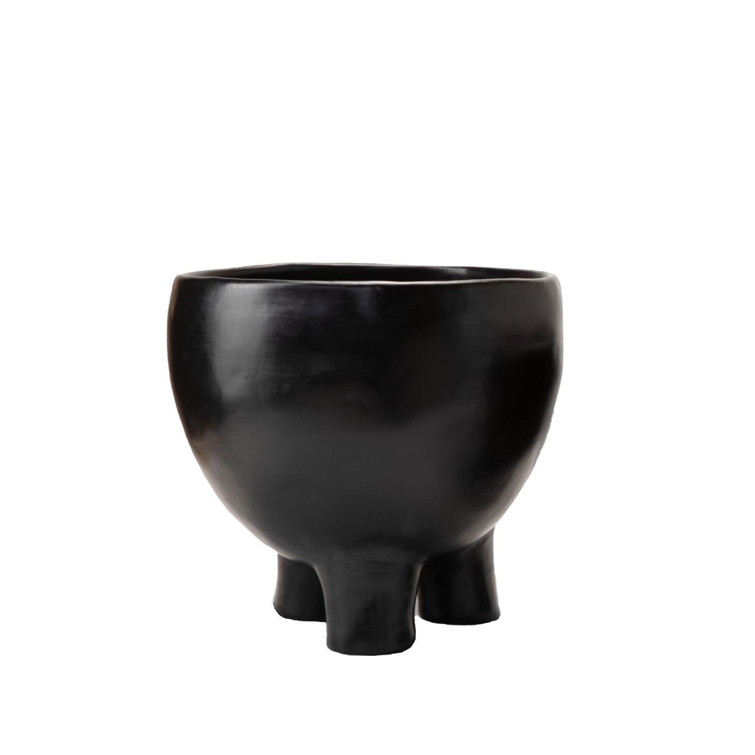 Ames Barro Black Ceramic Pot 2 Large by Sebastian Herkner in STOCK For ...