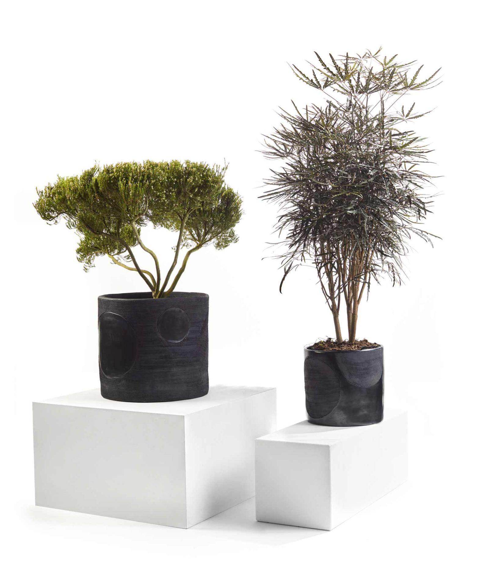 Ames Loza Black Ceramic Pot D by Sebastian Herkner in STOCK For Sale at ...