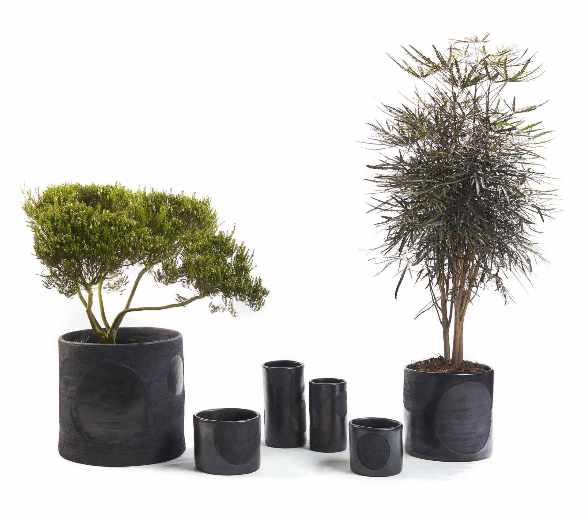 Ames Loza Black Ceramic Pot E by Sebastian Herkner in STOCK For Sale at ...
