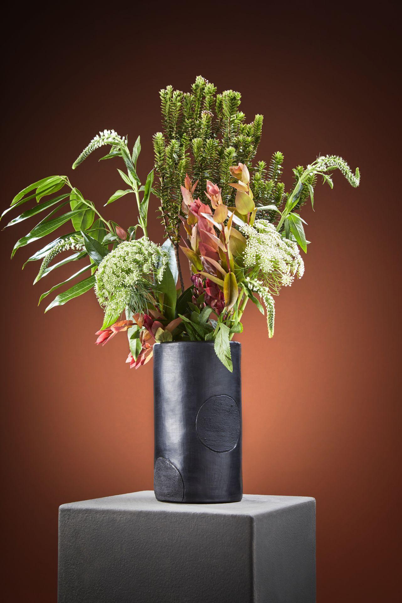 Ames Loza Black Ceramic Vase A by Sebastian Herkner in STOCK For Sale ...
