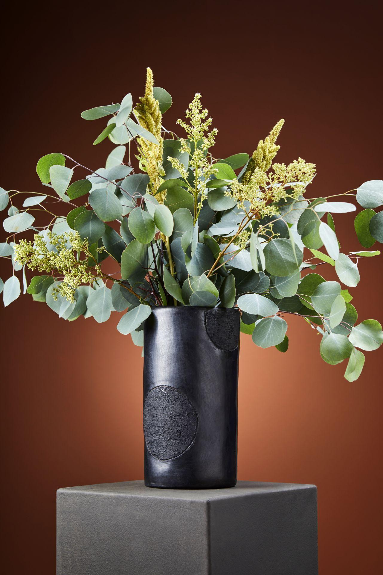 Ames Loza Black Ceramic Vase A by Sebastian Herkner in STOCK For Sale ...