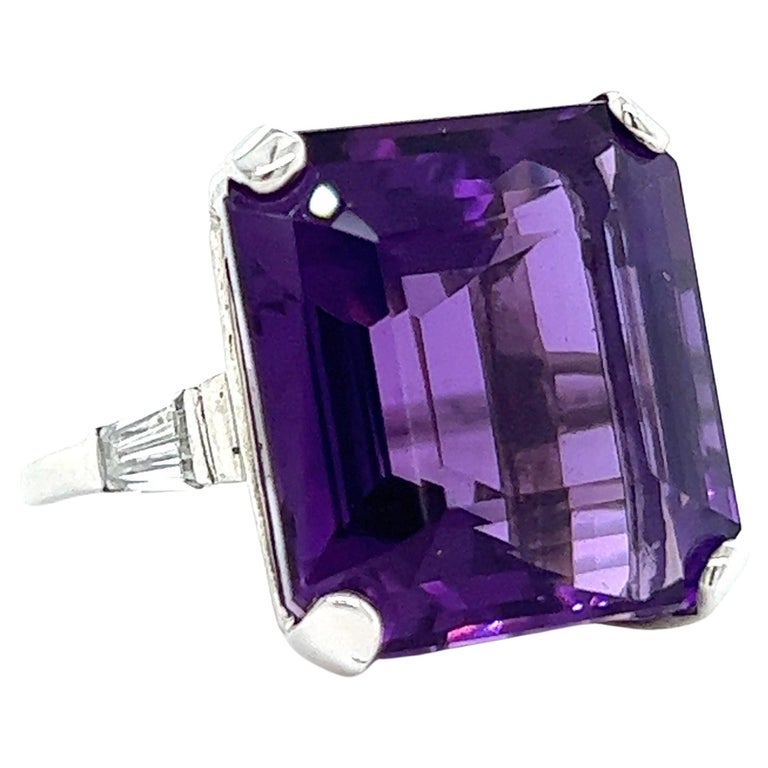 Amethyst and Diamond Ring For Sale at 1stDibs
