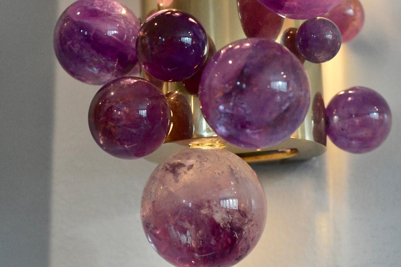 Amethyst Bubble Sconces by Phoenix For Sale at 1stDibs
