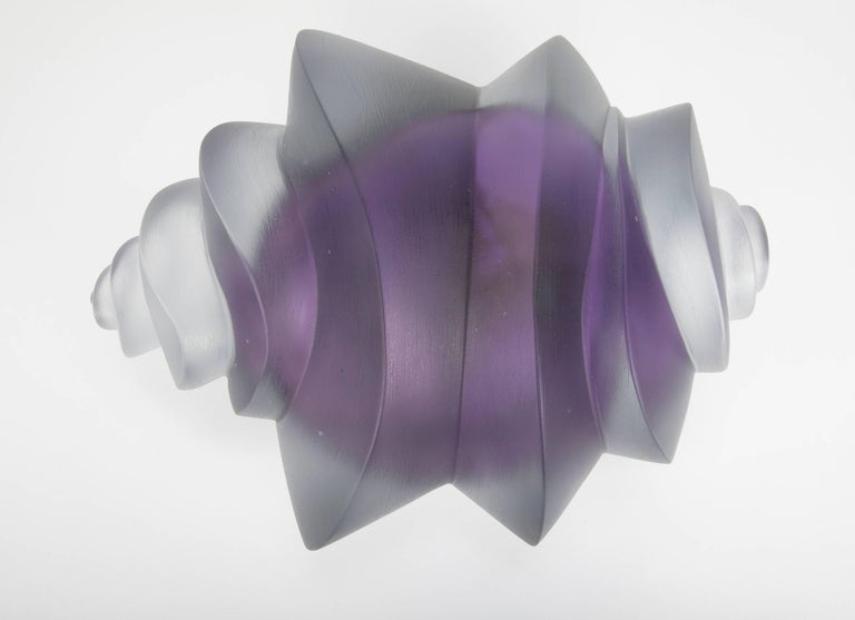 "Amethyst Burleigh" Glass Sculpture by Brad Copping For Sale at 1stDibs