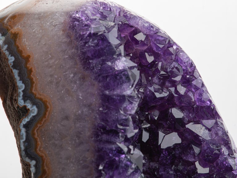 Amethyst Cluster and White Quartz For Sale at 1stDibs